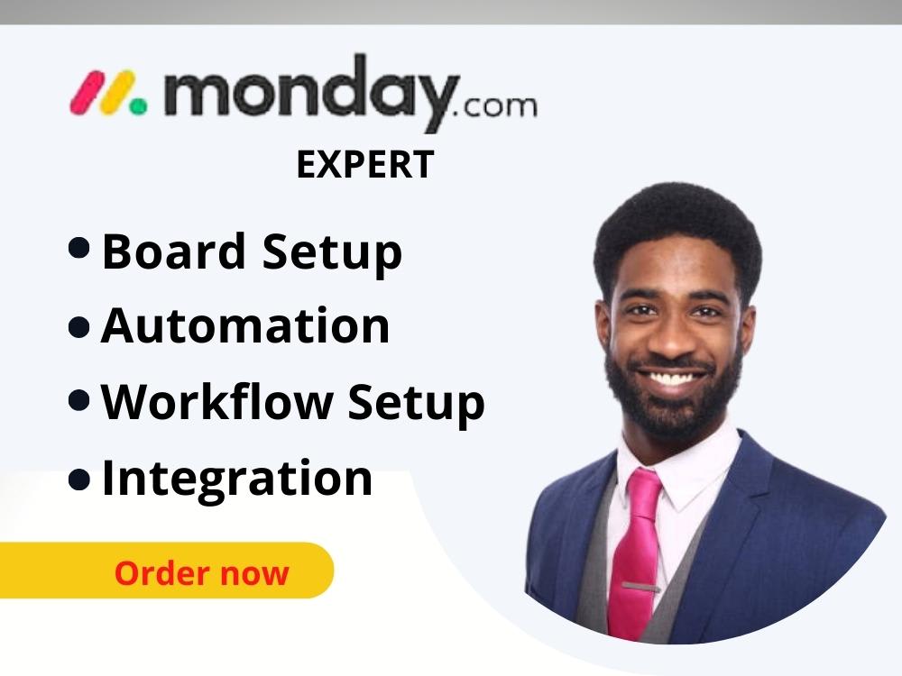 Your project management Monday CRM using Monday.com Monday clickup notion | Upwork