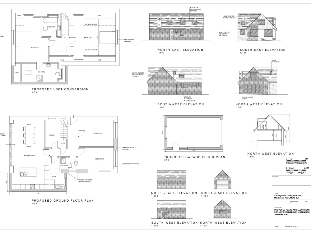 A full planning permission application drawing set in autocad | Upwork