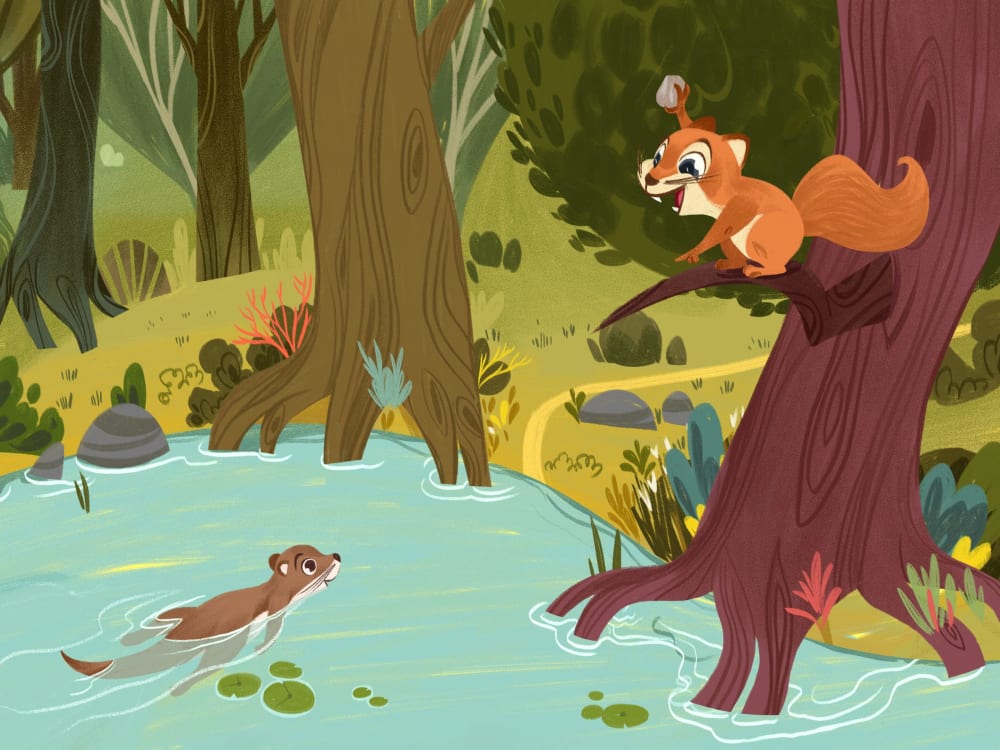 Cute illustrations for children's book and colouring book | Upwork