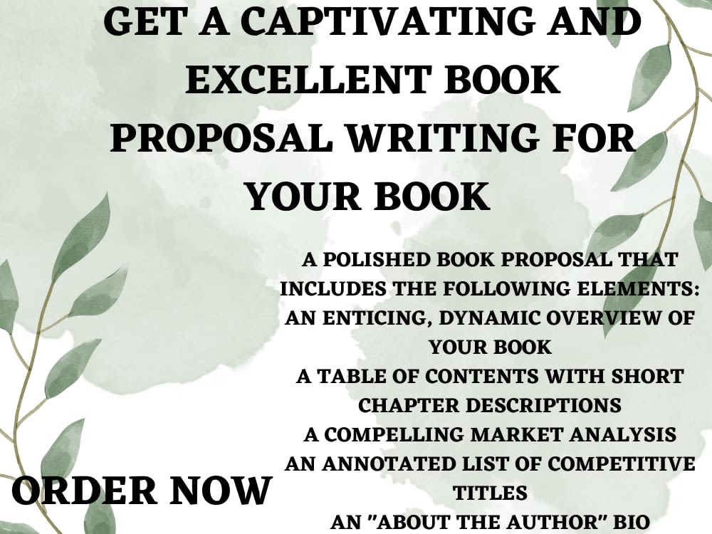 A captivating book proposal writing | Upwork