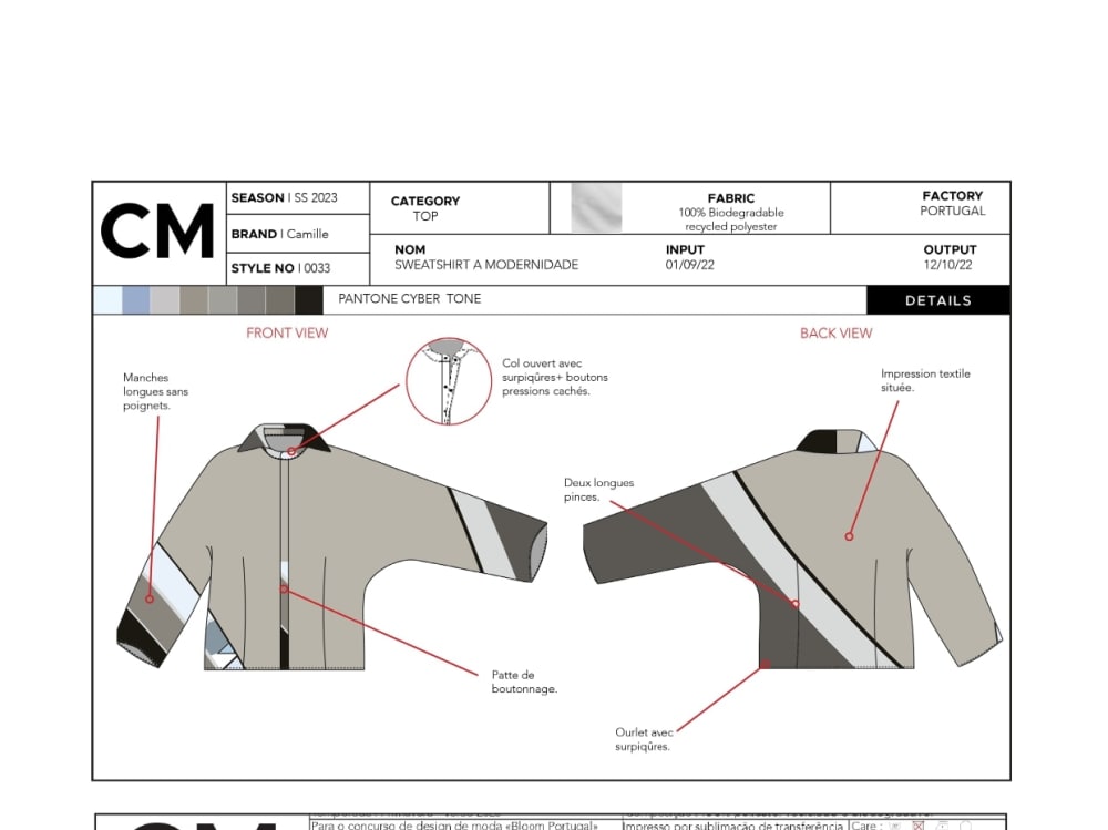 An basic Tech pack ready for meeting with your factories | Upwork