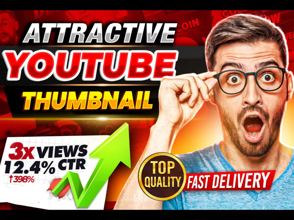 Eye Catchy Youtube Thumbnail | Youtube Thumbnail Designer | Upwork