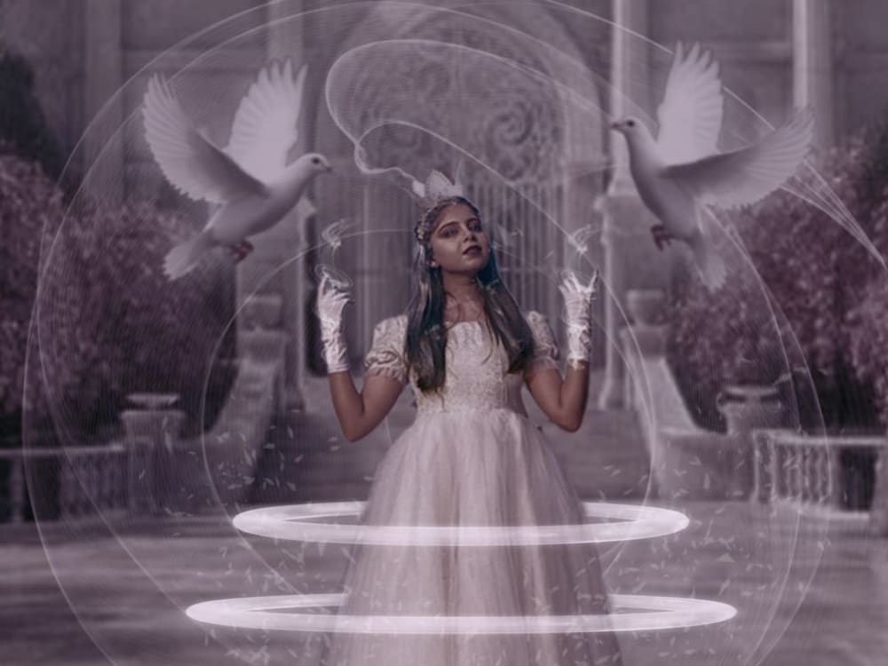 An animated cosplay character profile poster | Upwork