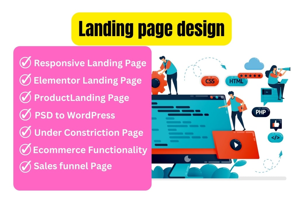 WordPress landing page using Elementor and Elementor website | Upwork