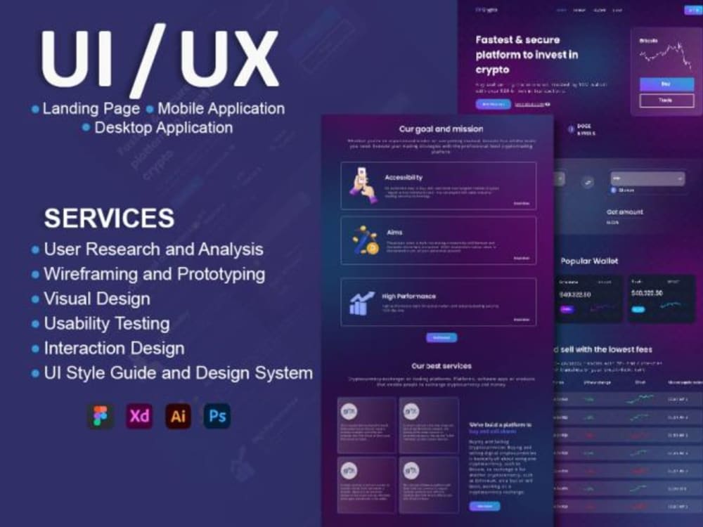 UI/UX Landing Page Mockup Design | Upwork