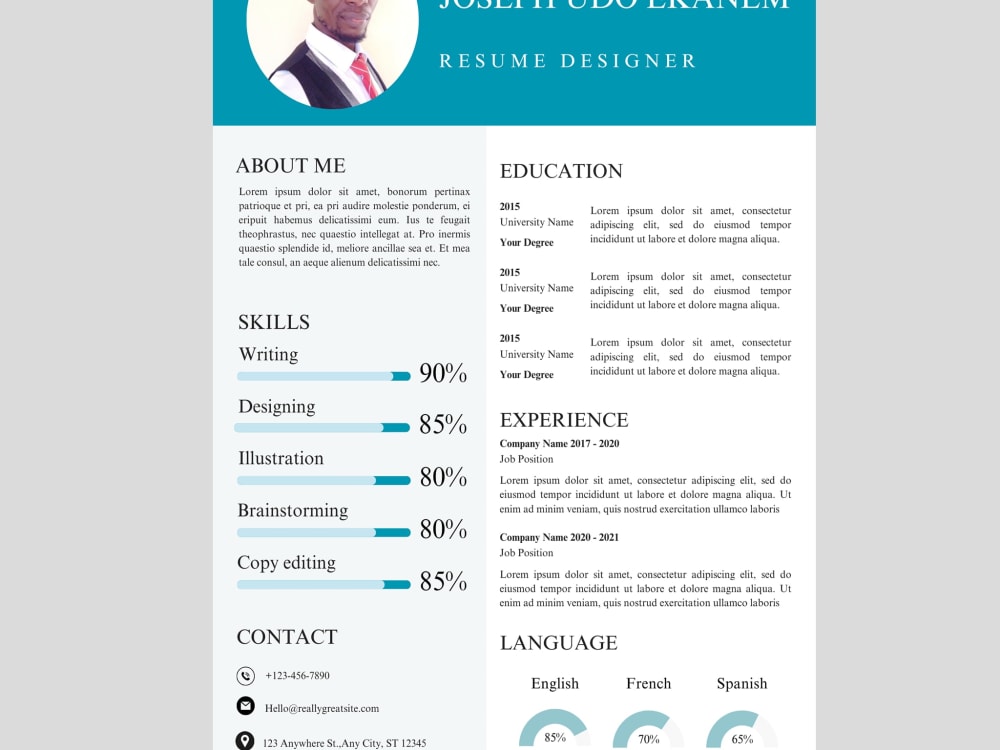 A professional CV/Resume design that makes you stand out | Upwork