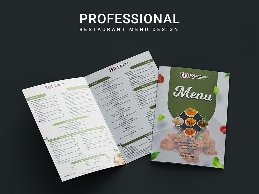 Menu design, Food menu and Restaurant menu | Upwork
