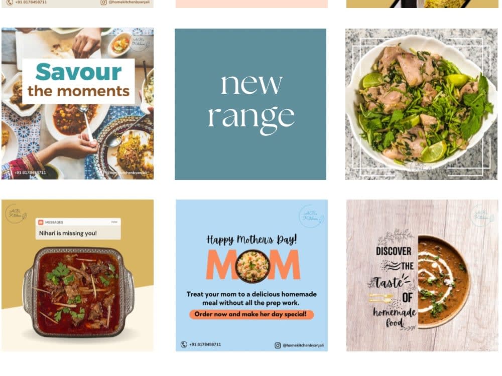 A valuable and stunning social media grid with a quick turnaround time ...