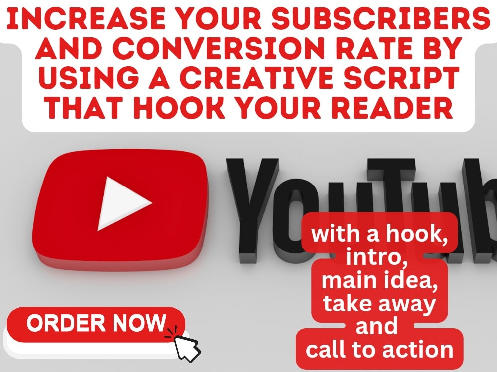 An engaging YouTube script and increase your conversion rate | Upwork