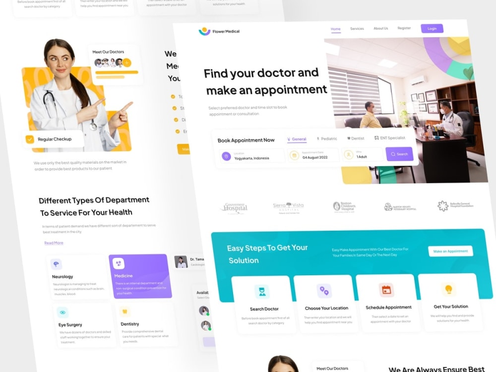 A modern website for doctor, medical and healthcare in Wordpress | Upwork