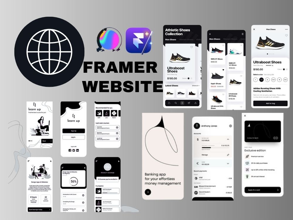 An interactive modern and responsive website using framer | Upwork