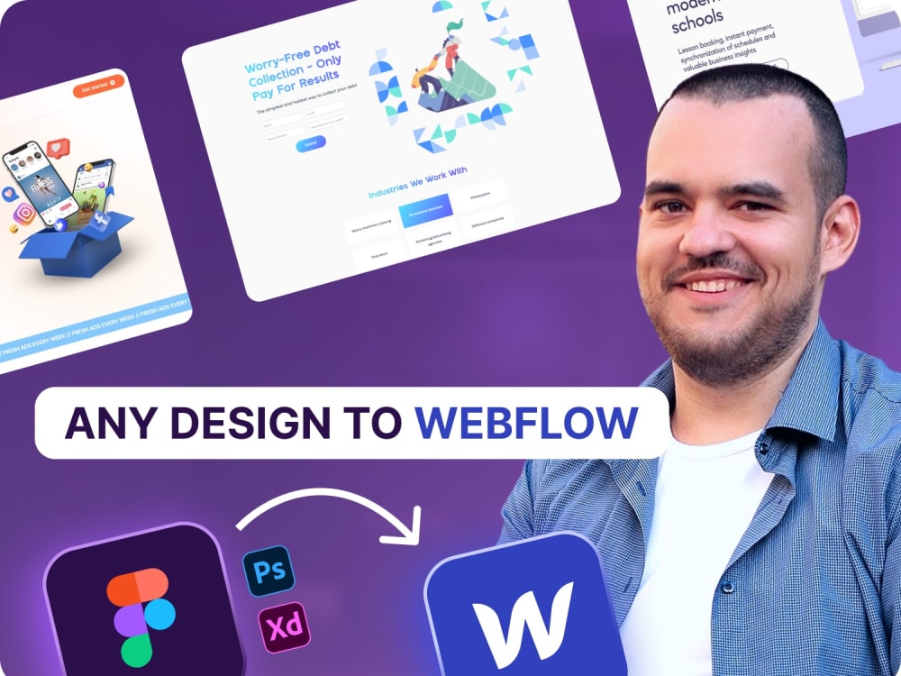 Webflow website from your design | Figma to Webflow | Webflow expert ...