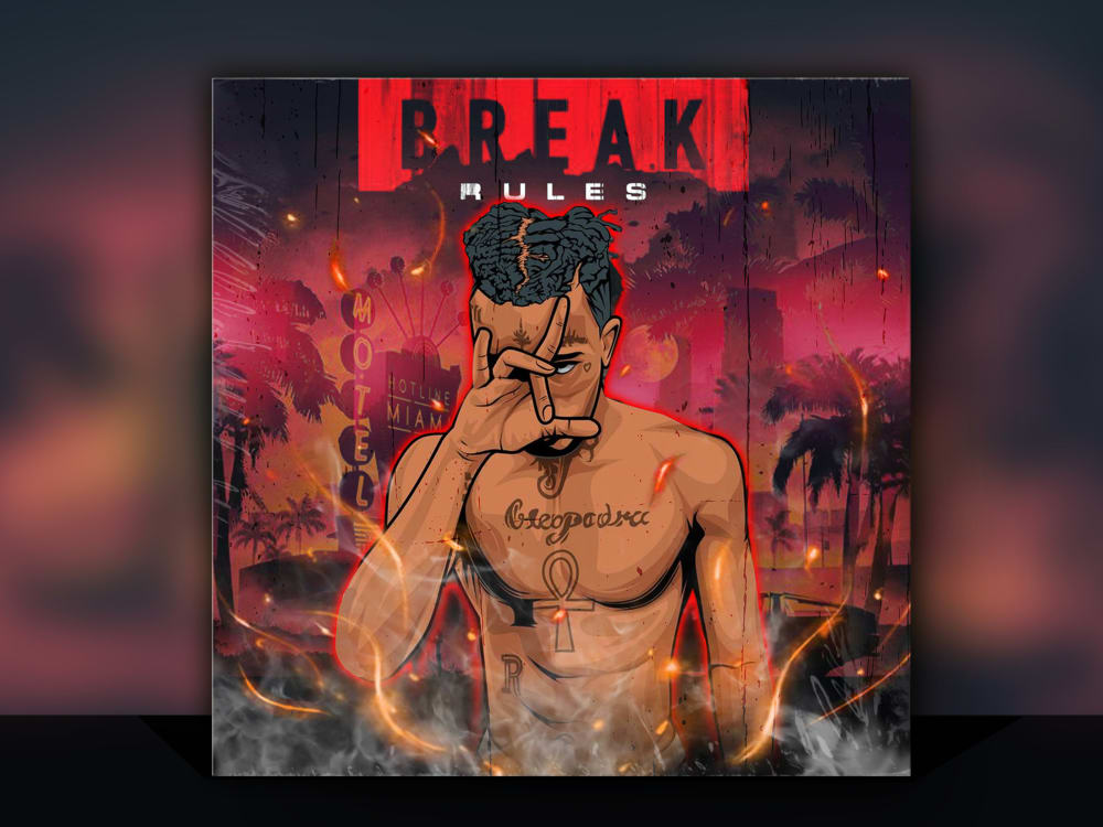 An amazing album cover, single song cover and mixtape cartoon cover art ...