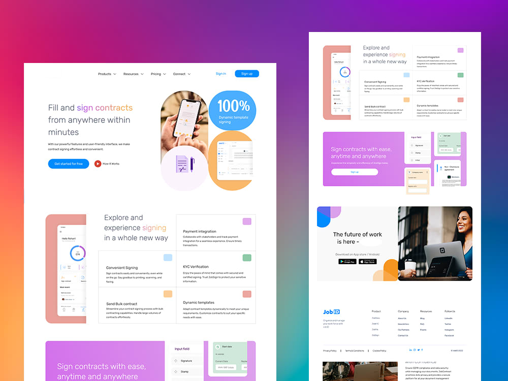 Landing Page Design in Figma (No coding, Only design mockup) | Upwork