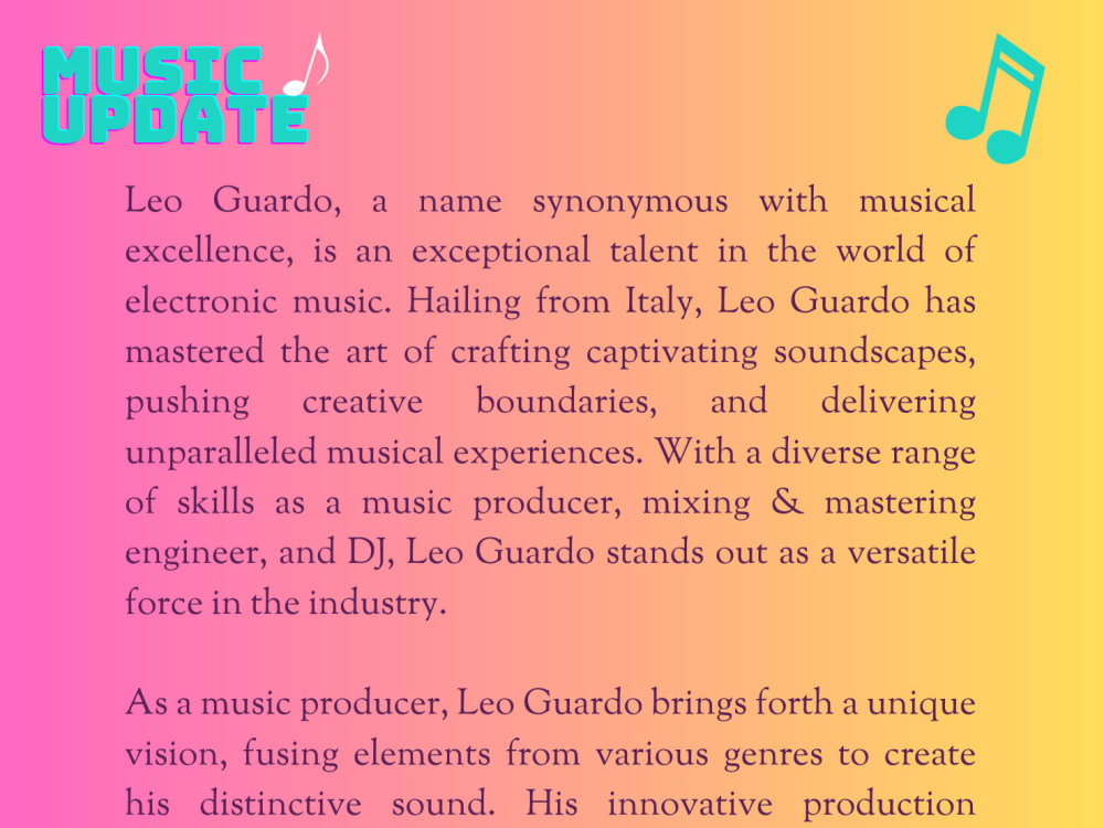 A content writing for your music and travel blog | Upwork