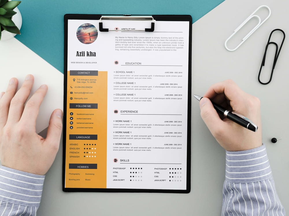 A professional resume design | Upwork