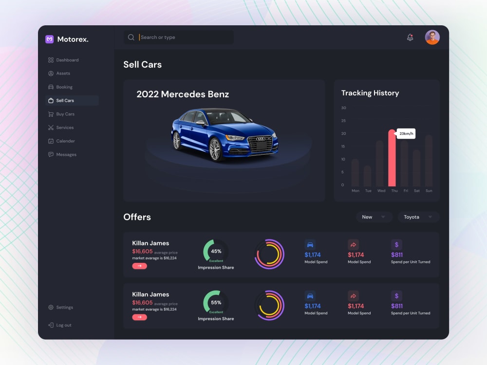A stunning car booking web application UI/UX design in Figma. | Upwork