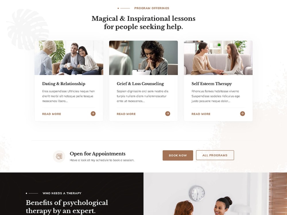 Life Coach website, Coaching, Lawyer website with booking functionalities | Upwork