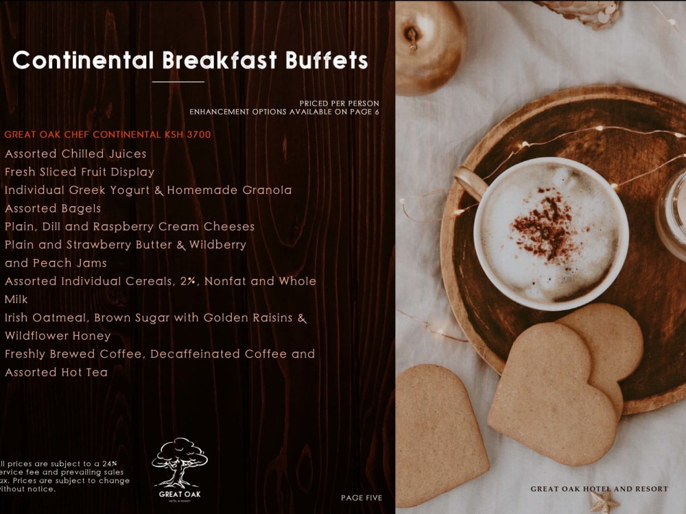 A high class MENU design! | Upwork