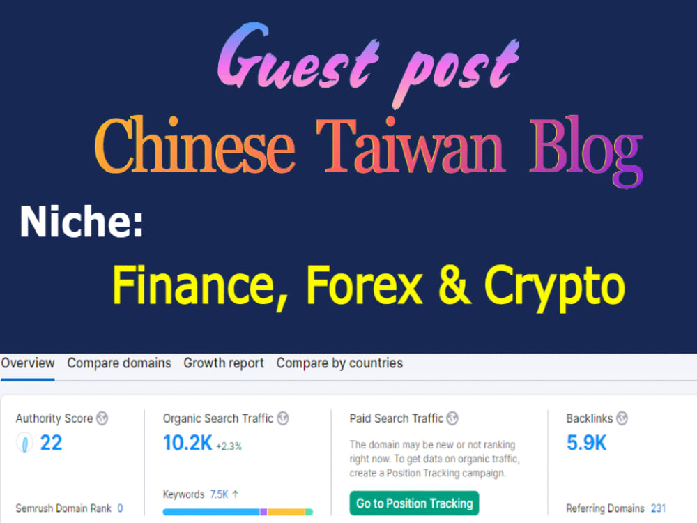 Chinese Taiwan Guest post | Upwork