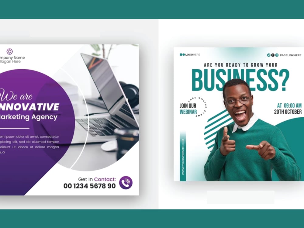 A promotional social post designs | Upwork