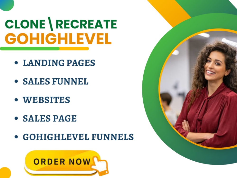 Responsive Gohighlevel page, website or funnel based on your reference ...