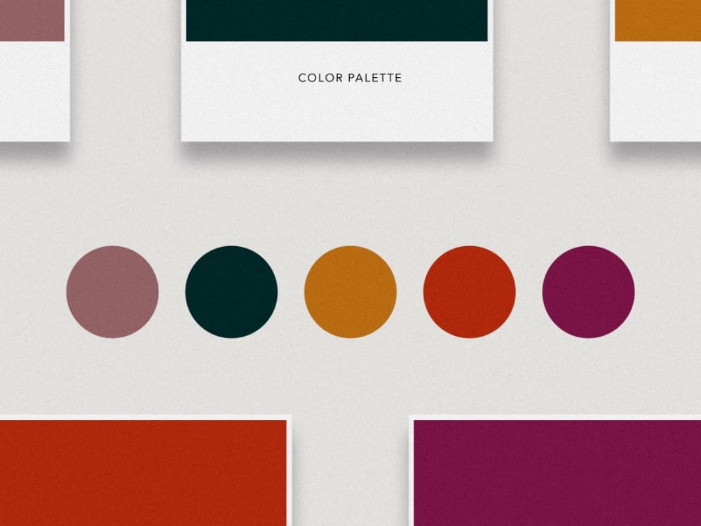 A style guide complete with a custom logo, color palette, and pattern ...