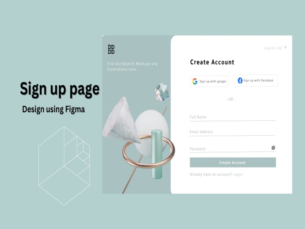 App design app mockups and landing page in figma | Upwork