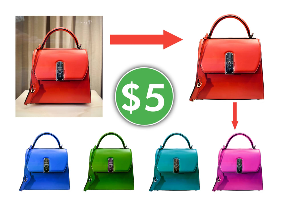 Professionally image recolor, texture change and cloth pattern change ...