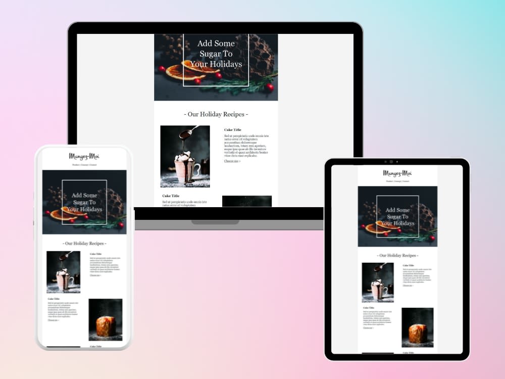 Custom Responsive Html Email Templates Using Mjml Upwork