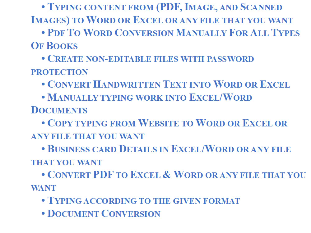 Fast data entry, copy paste job typing Service | Upwork