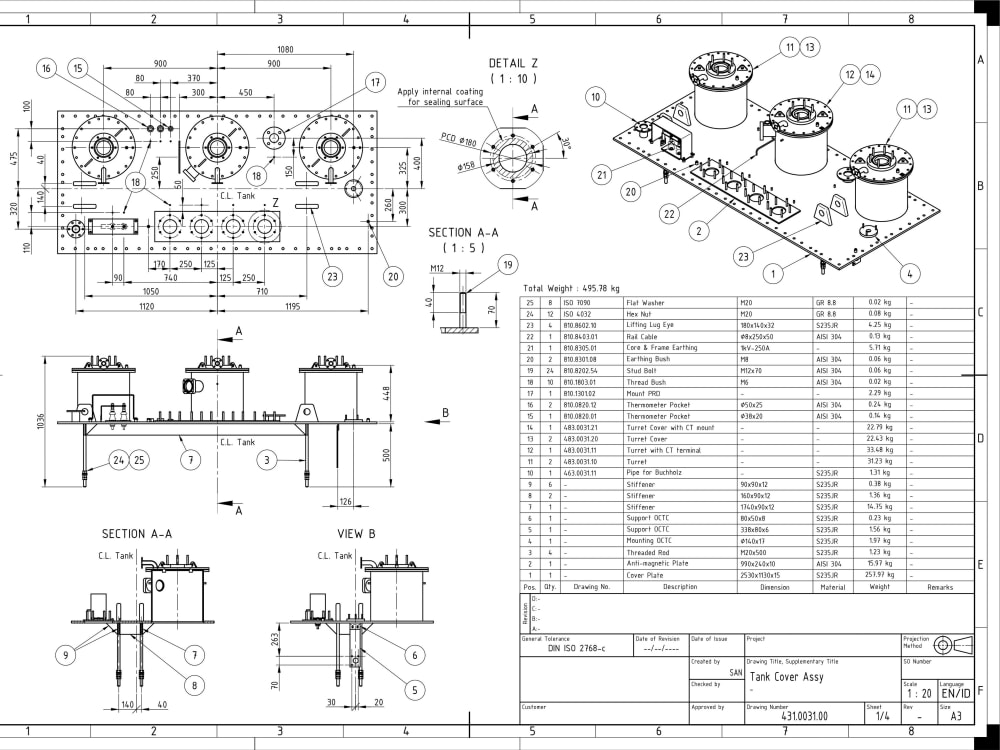 2D Drawing / Draft for Mechanical Parts / Component | Upwork