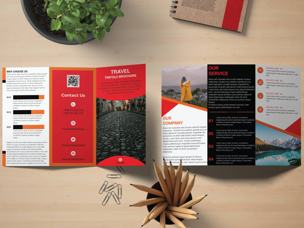 A creative professional brochure design for your business | Upwork