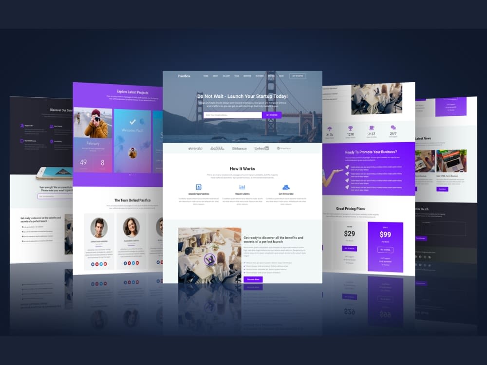 Responsive WordPress Landing Page Design Using Elementor | Upwork