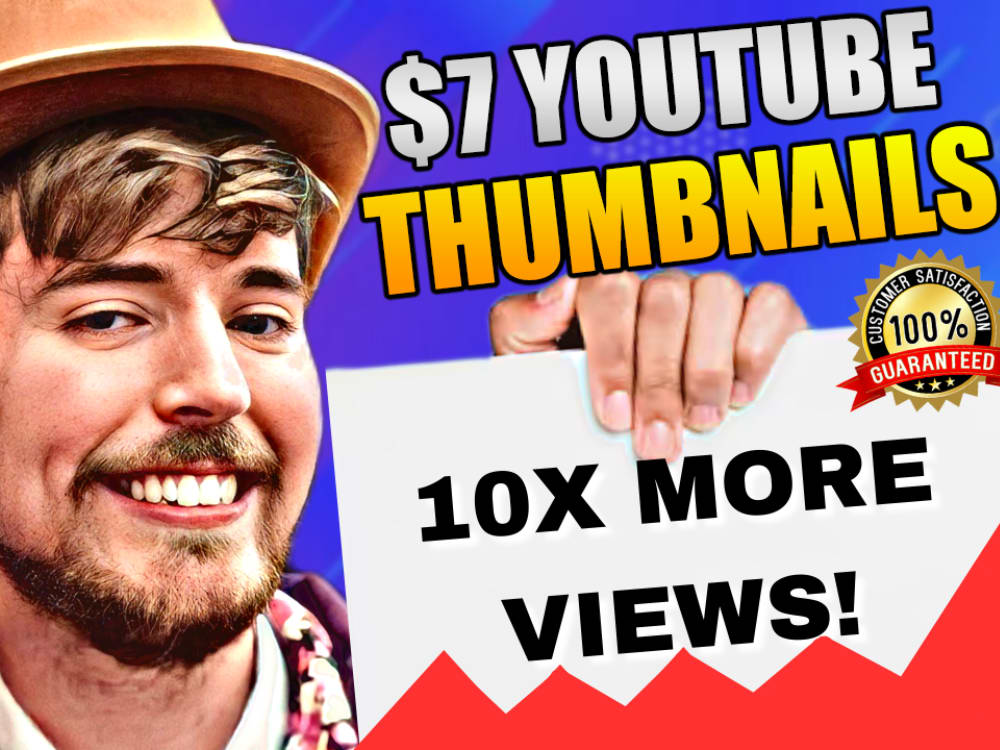 High CTR YouTube Thumbnails for your Channel in just 2 hours | Upwork