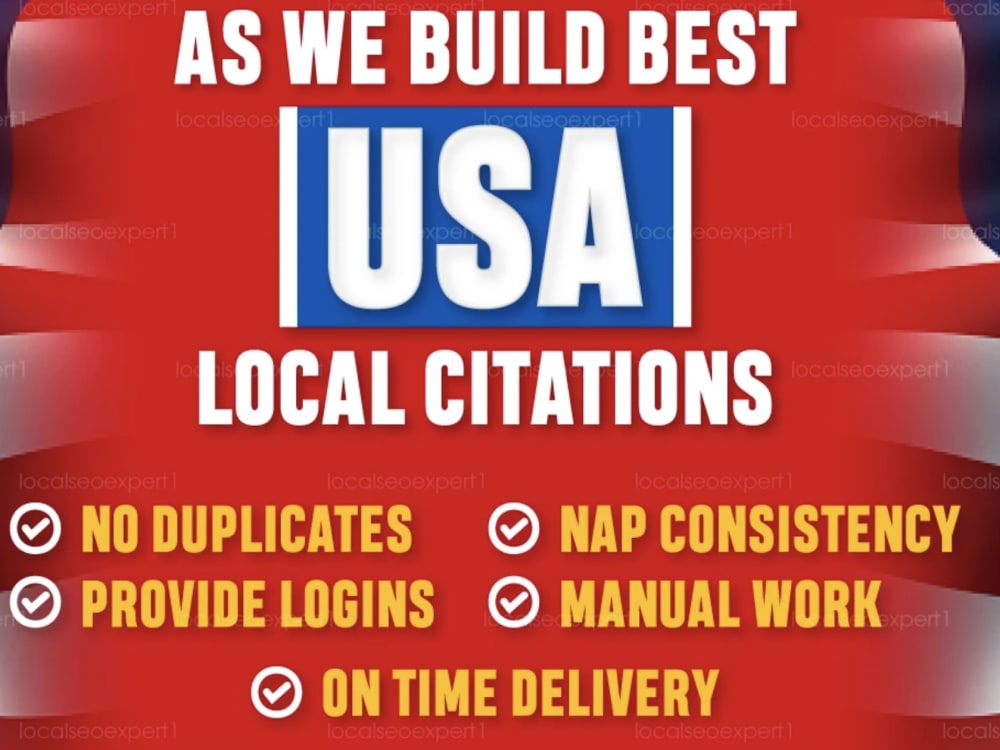 Build 30 top USA local citations | Upwork