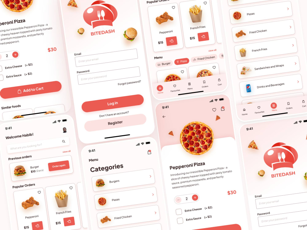 Unique mobile app UI and UX design | Upwork