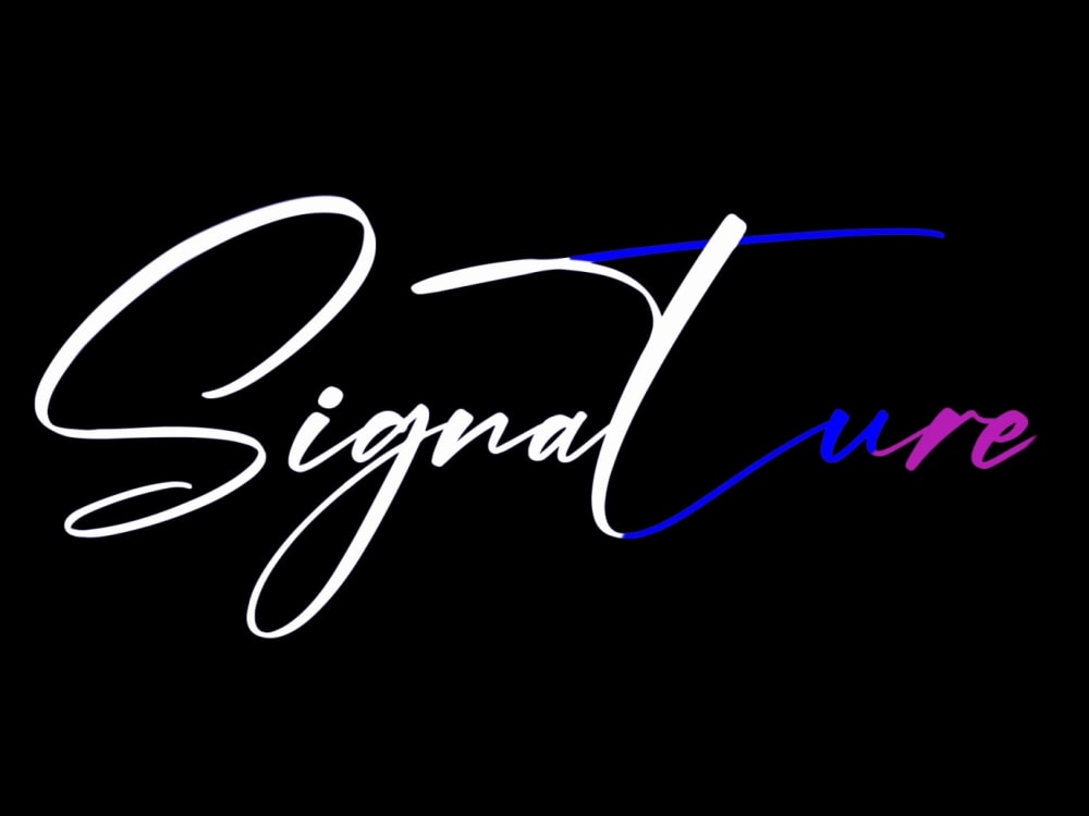 Custom handwritten signature or text animation | Upwork