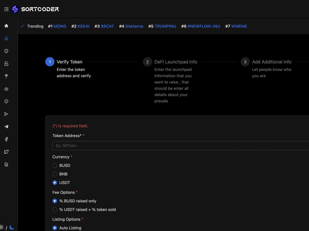 Pink sale Clone with ETH ,BNB ,MATIC . | Upwork