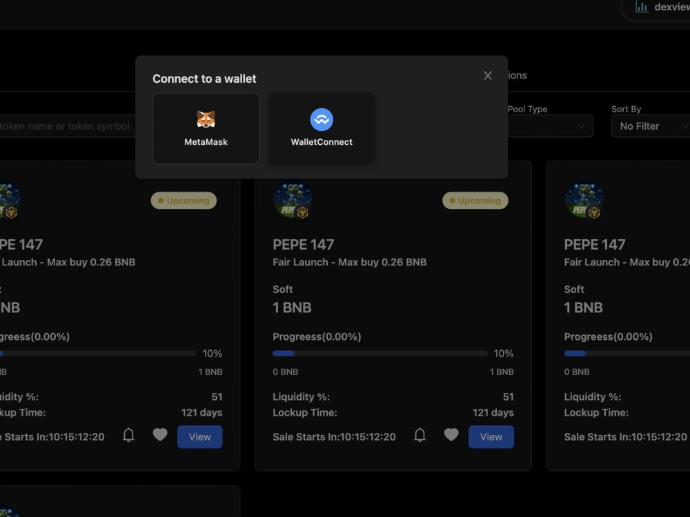 Pink sale Clone with ETH ,BNB ,MATIC . | Upwork