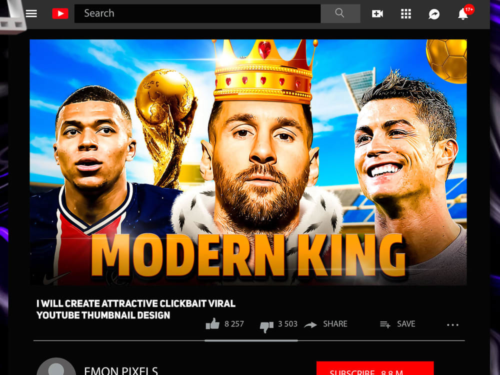 Excellent, attractive and eye-catchy YouTube thumbnail design in 3 ...