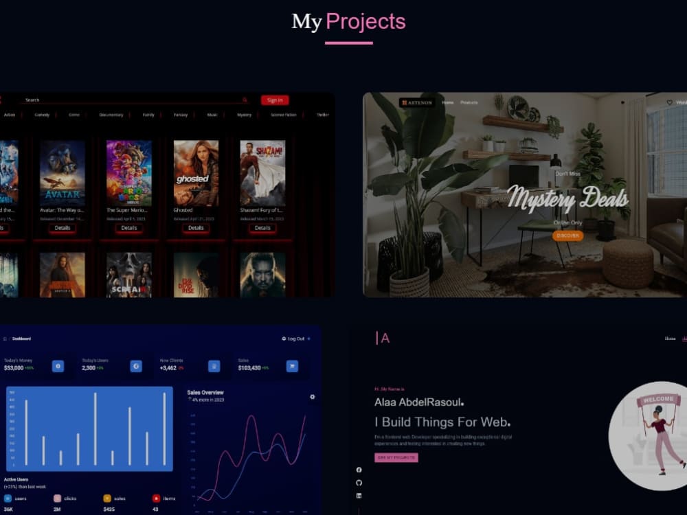 A beautiful modern personal website (portfolio) | Upwork