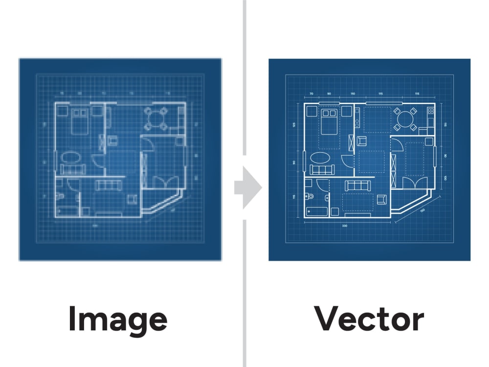 Architectural Building Plan Vector Tracing | High Resolution Quality ...