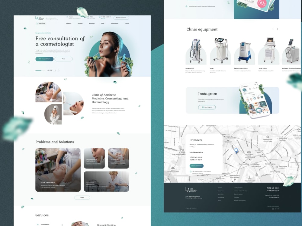 Сreative landing that solves business problems. UI UX design in Figma ...