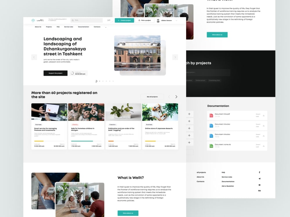 Сreative landing that solves business problems. UI UX design in Figma ...
