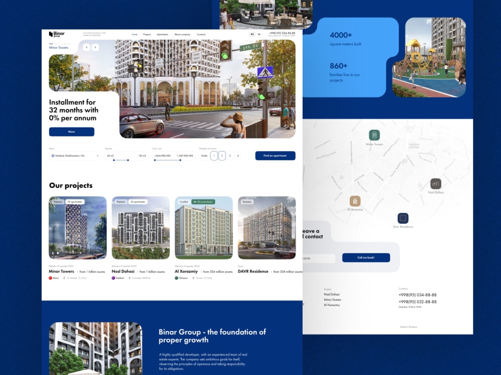 Сreative landing that solves business problems. UI UX design in Figma ...