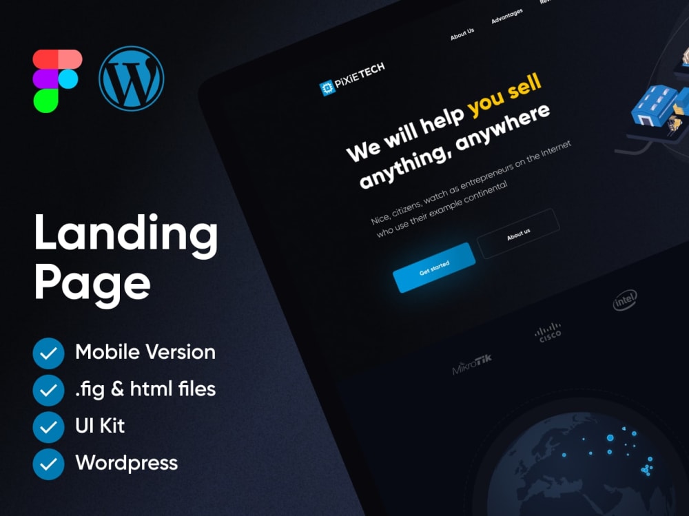 Сreative landing that solves business problems. UI UX design in Figma ...