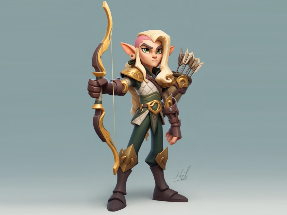 The Q version of the character in the 2D Side-Scrolling game I drew for ...