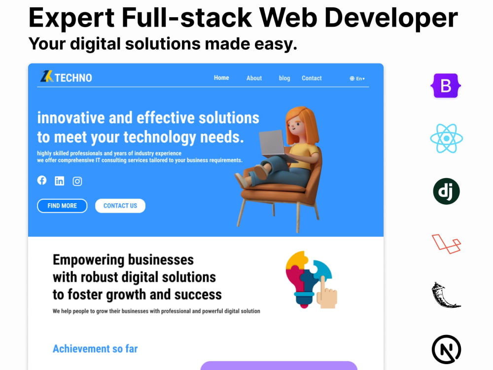 A fullstack web development using django | Upwork A fullstack web development using django | Upwork