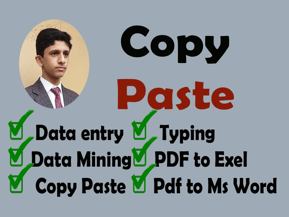 An accurate copy-paste services | Upwork